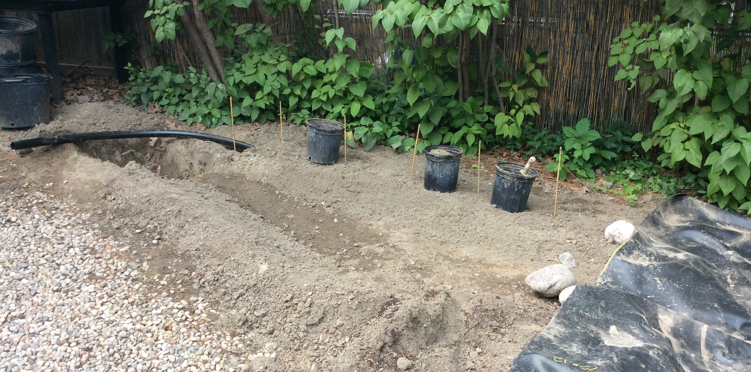 Building our stream and pond – The Corner Pollinator Garden and ...